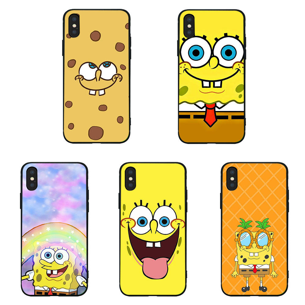 Buy PY-176 Spongebob Soft Case for iPhone 11 12 13 14 Xiaomi Redmi Note ...