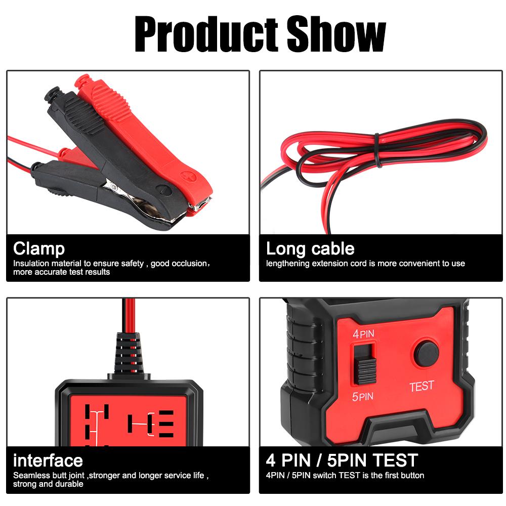 Buy LED Indicator Light Car Accessories Car Relay Tester Universal 12V ...