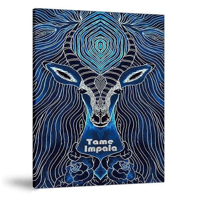 Tames Impalas Psychedelic Rock Music Band Tour Poster Paintings On ...