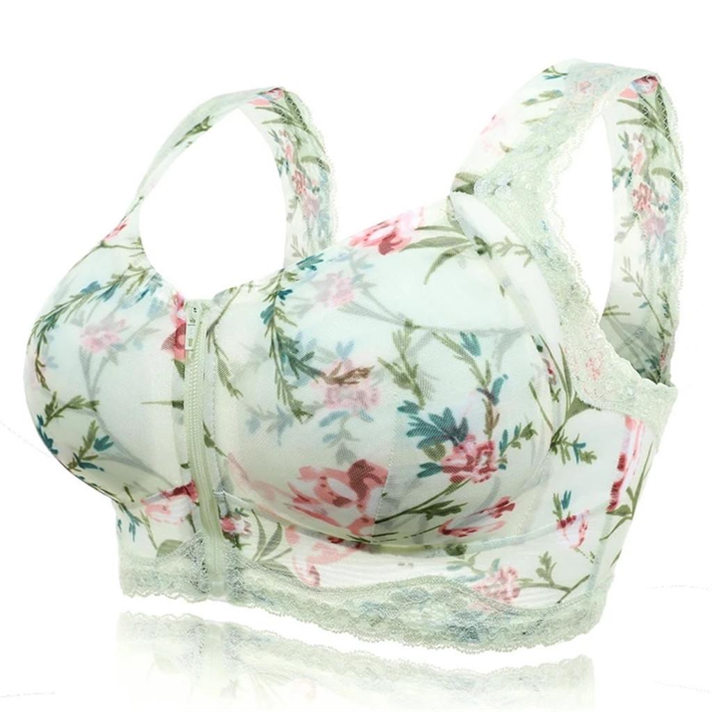 Buy Women's Adjustable Zero-pressure Enjoy Summer Front Zipper Wireless ...