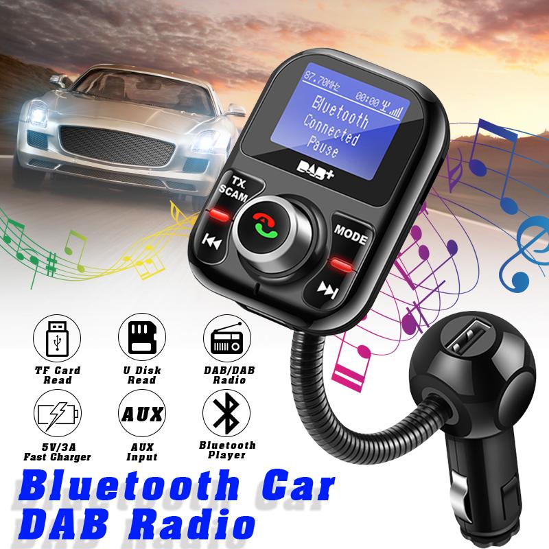 Car DAB Digital Radio Receiver Bluetooth Transmitter Adapter Wireless ...