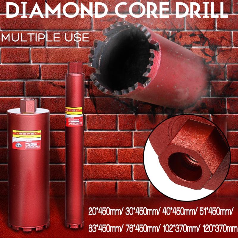 Buy 20/30/40/51/63/76/102/120mm Diamond Core Drill Bit Wall Concrete ...