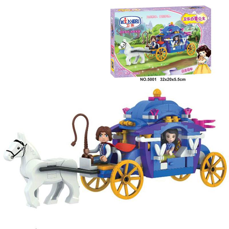 Buy Brick Toys Kids Gifts 5001 170pcs Snow White Carriage Princess Girl ...