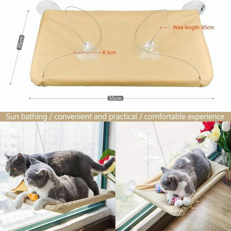Buy Cat Bed Window Mounted Pet Sunshine Bed Conservatory Wall Hammock ...