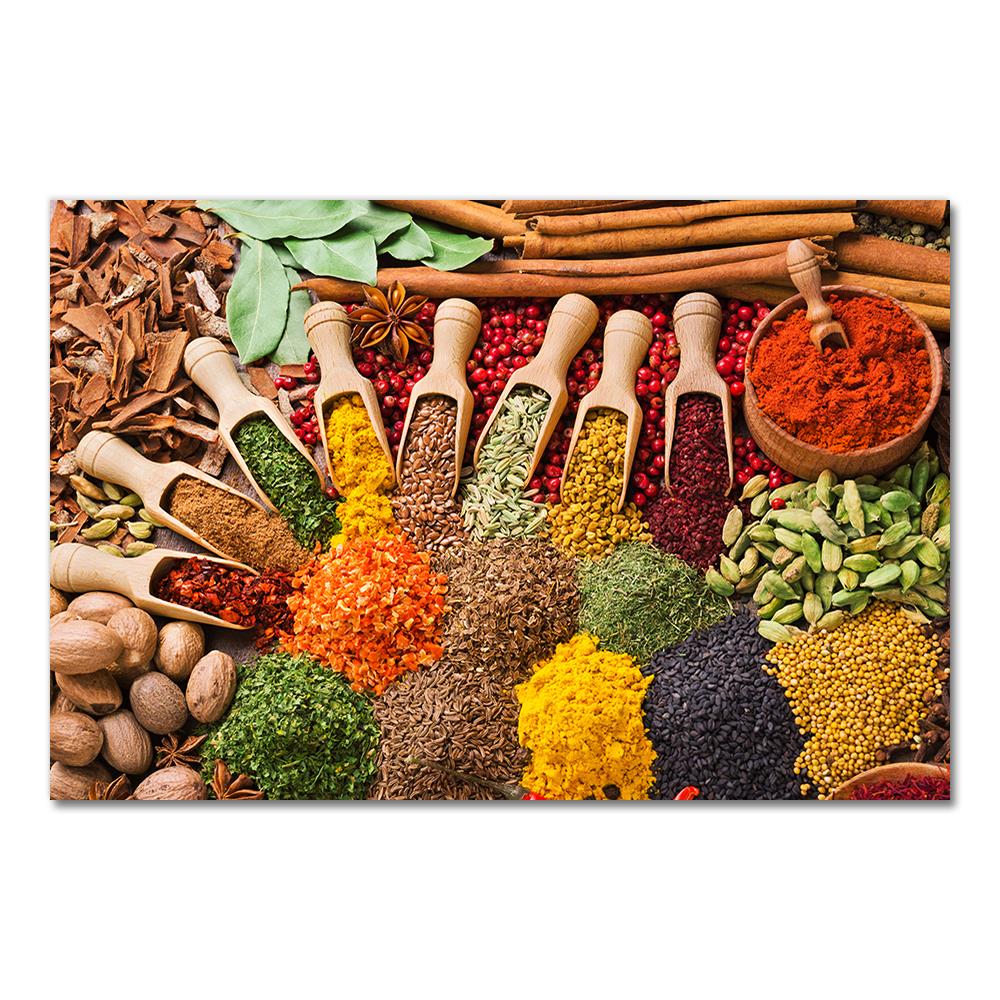 Grains Spices Spoon Peppers Kitchen Canvas Painting Cuadros Scandinavian Posters and Prints Wall ...