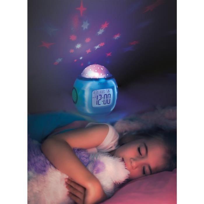 Buy Kaorka 474010 star projection alarm clock - 6 melodies - 7 light ...