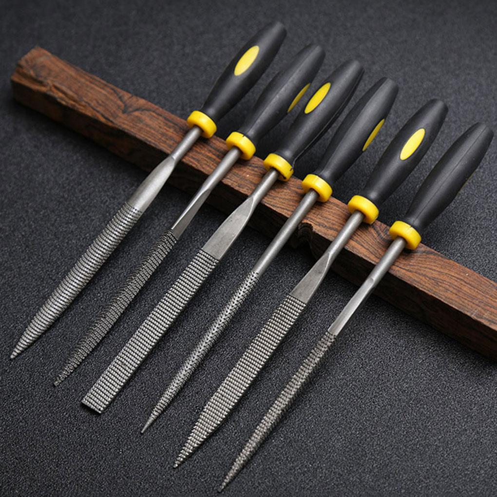 Buy 6 Pcs/set Woodworking File Carbon Steel Rasp Burr Removal Polishing ...