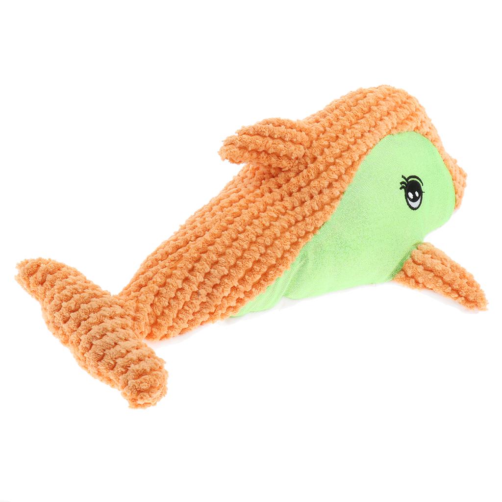 Cute Dolphin Shape Dog Squeaky Toy Chew for Pet Cat Play Green uygun ...