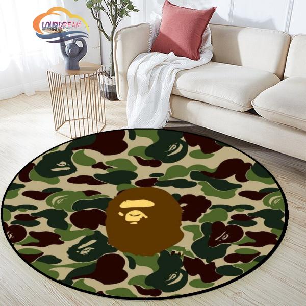 Buy bape cartoon Round Carpets For Living Room Bedroom Carpet Soft ...