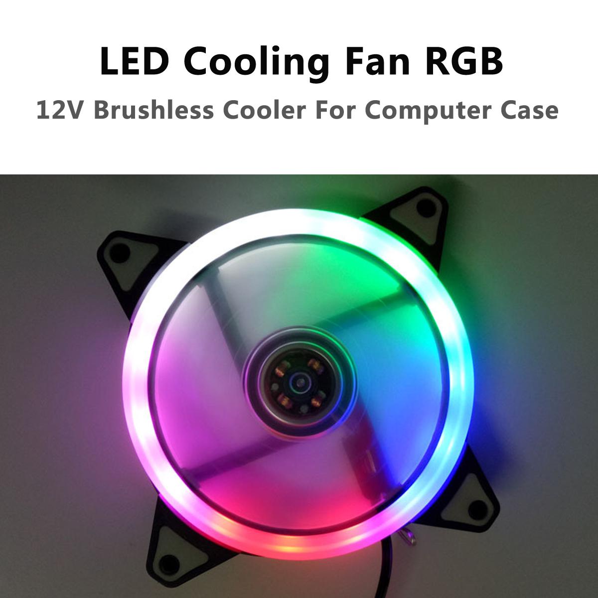 LED-Licht Neon Pc Cpu Kühllüfter RGB 120mm 12V Brushless Kühler für ...