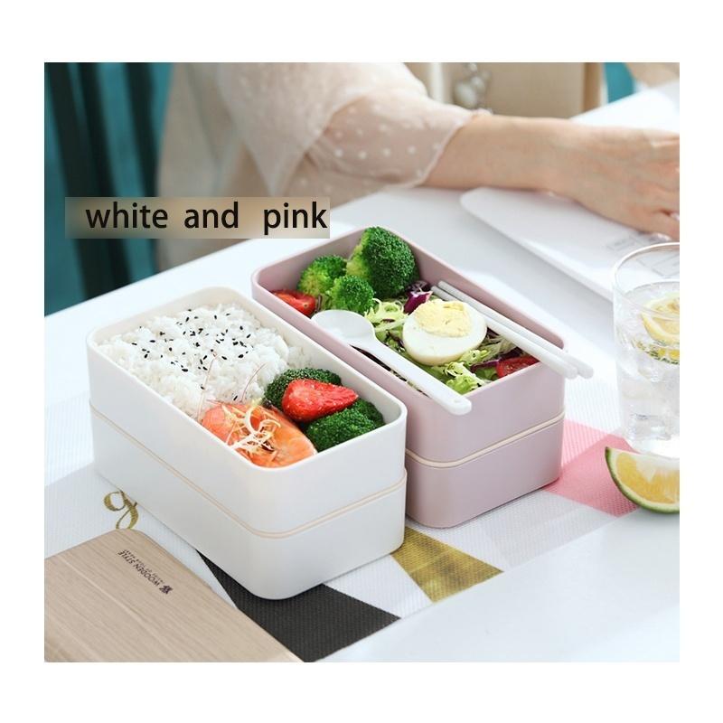 1.2L Student Lunch Box Double Layer for School Outdoor Hiking Camping ...