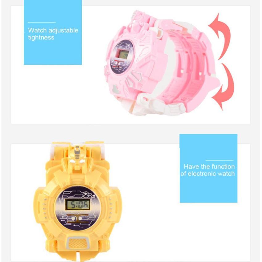 Buy Pimpimsky 2 In 1 Electronic Deformation Watch Deformed Robot Manual ...