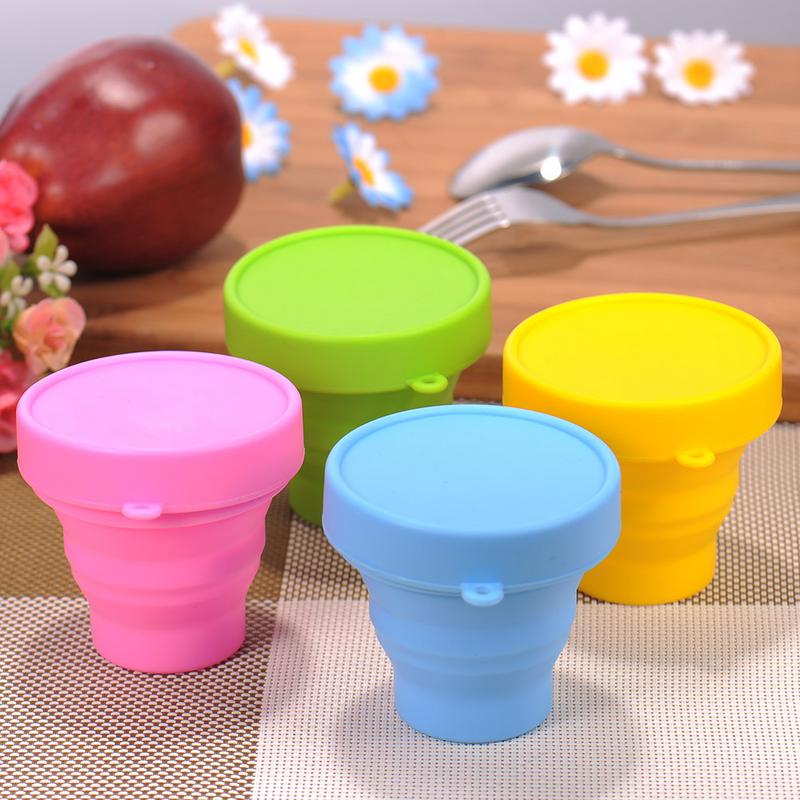 Buy Portable Carry Cups Silicone Folding Cups for Travel Business Trip ...