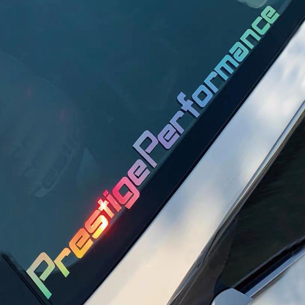 Prestige Performance Hellaflush Car Windshield Vinyl Auto Decal White ...