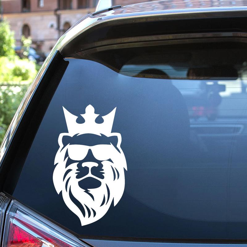 CS890 # Löwe mit Krone Gestanzt Vinyl Decal Auto Aufkleber Wasserdichte ...