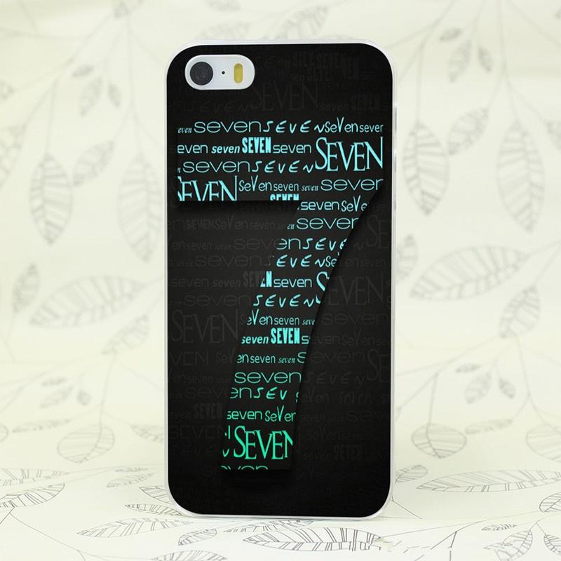 Number Seven iPhone 4 5 6 7s plus 8 x case Samsung Galaxy S4 S5 S6 S7 ...