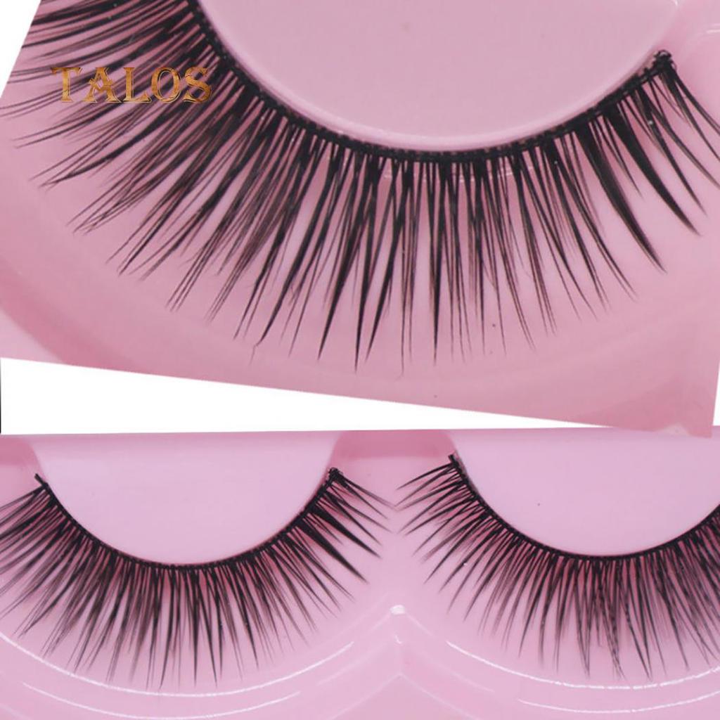 Satın alın 1Pair Ladies Fake Eye Lashes Synthetic Fibers sparse natural ...