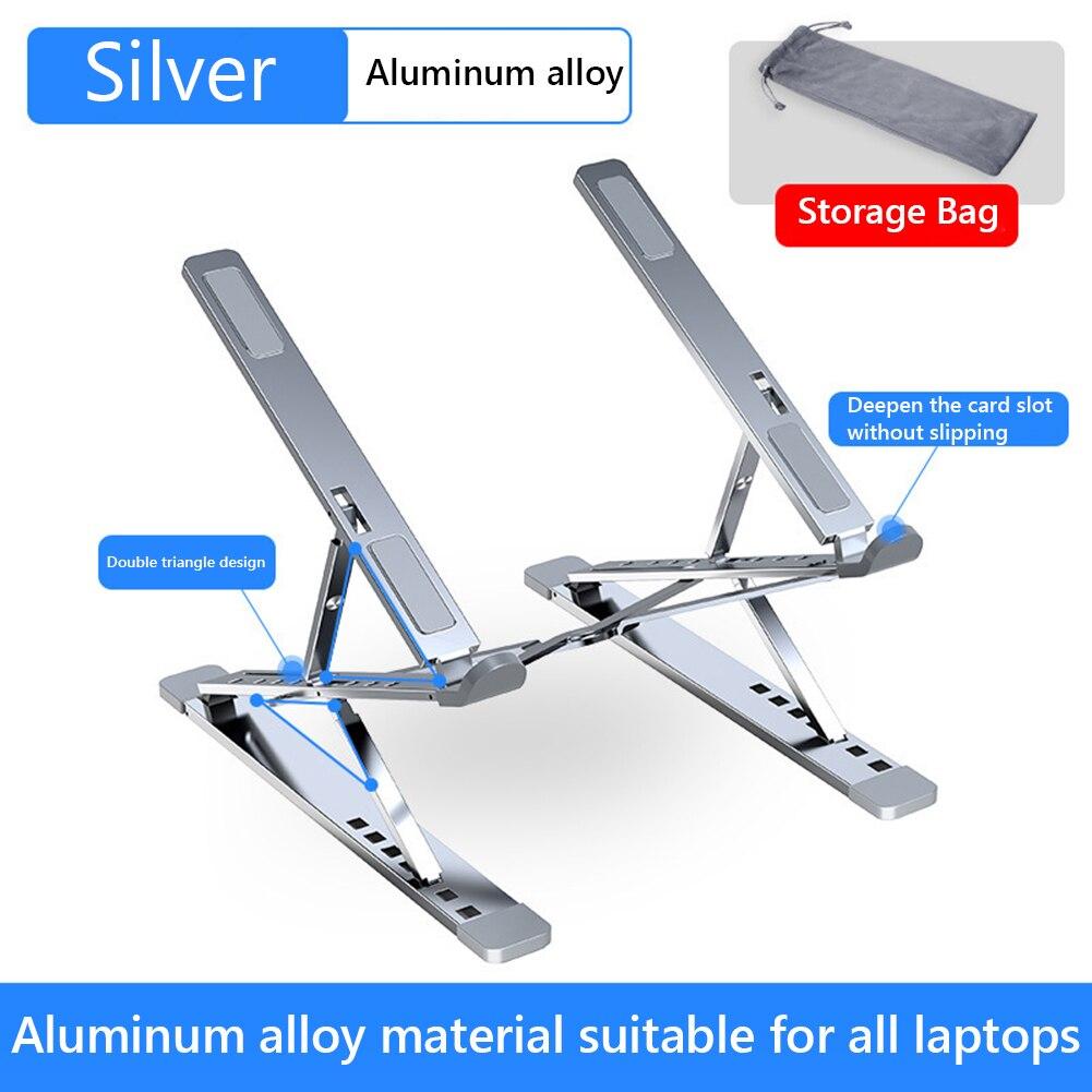 Satın alın Aluminum Alloy Laptop Holder Double Layer Lift Desktop Stand ...