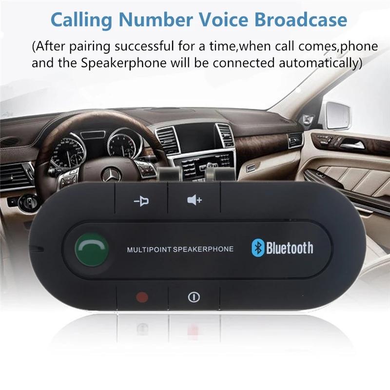 Bluetooth-compatible Auto Accessories Car Kit Wireless Handsfree ...