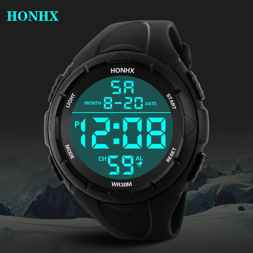 Buy HONHX Luxury Mens Digital LED Watch Date Sport Men Outdoor ...