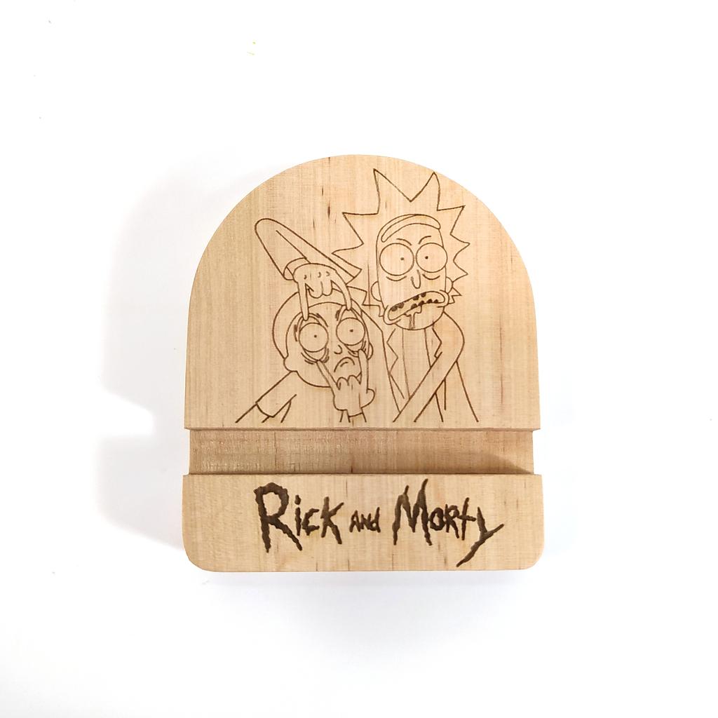 Buy Stand Holder for Phone Smartphone Tablet Rick and Morty 10x12x2 Cm ...