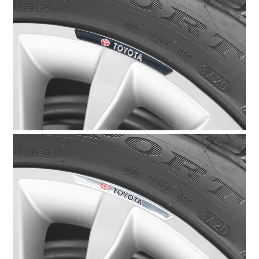 Buy 4pcs/set 9cm Car Wheel Rim Tyre Sticker Auto Tire Emblem Badge ...