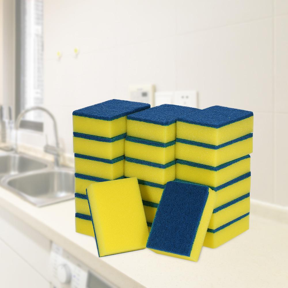 Buy 20pcs Multiuso Multiuso Spugna Tamponi Per Spugna Lavaggio Piatti ...