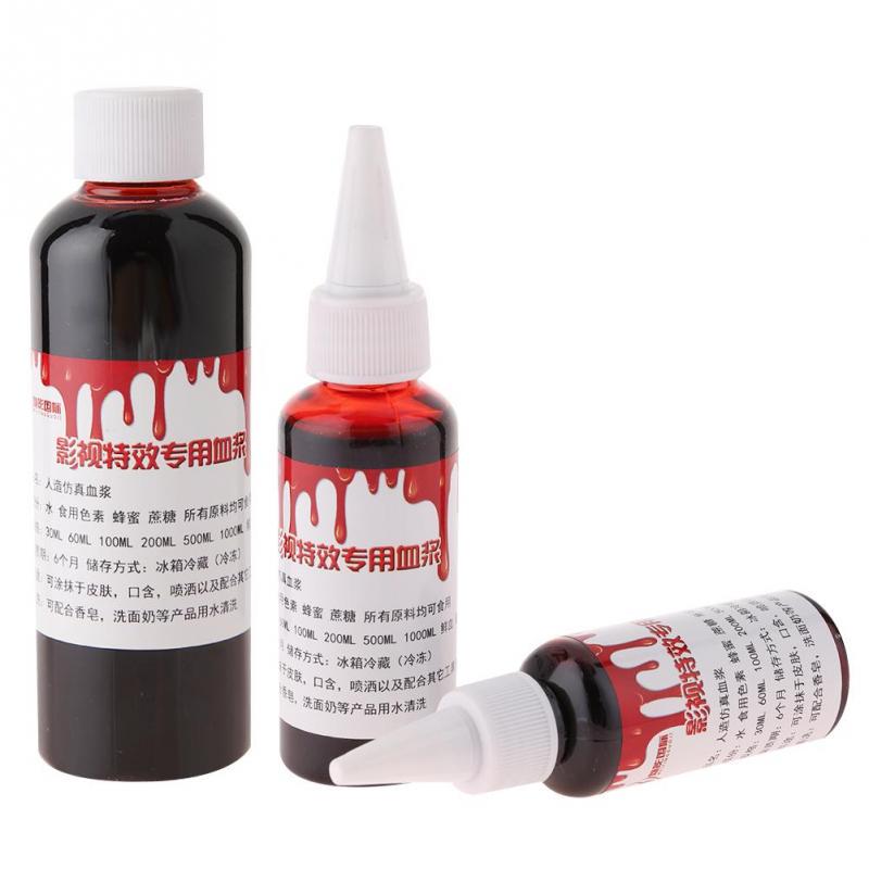 Buy Professional Fake Blood Special Halloween Wound Scars Zombie Fancy ...