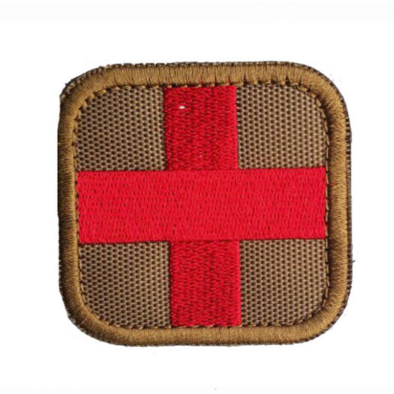 Medic Cross Embroidered Patches MED Emblem Tactical Military Medical ...