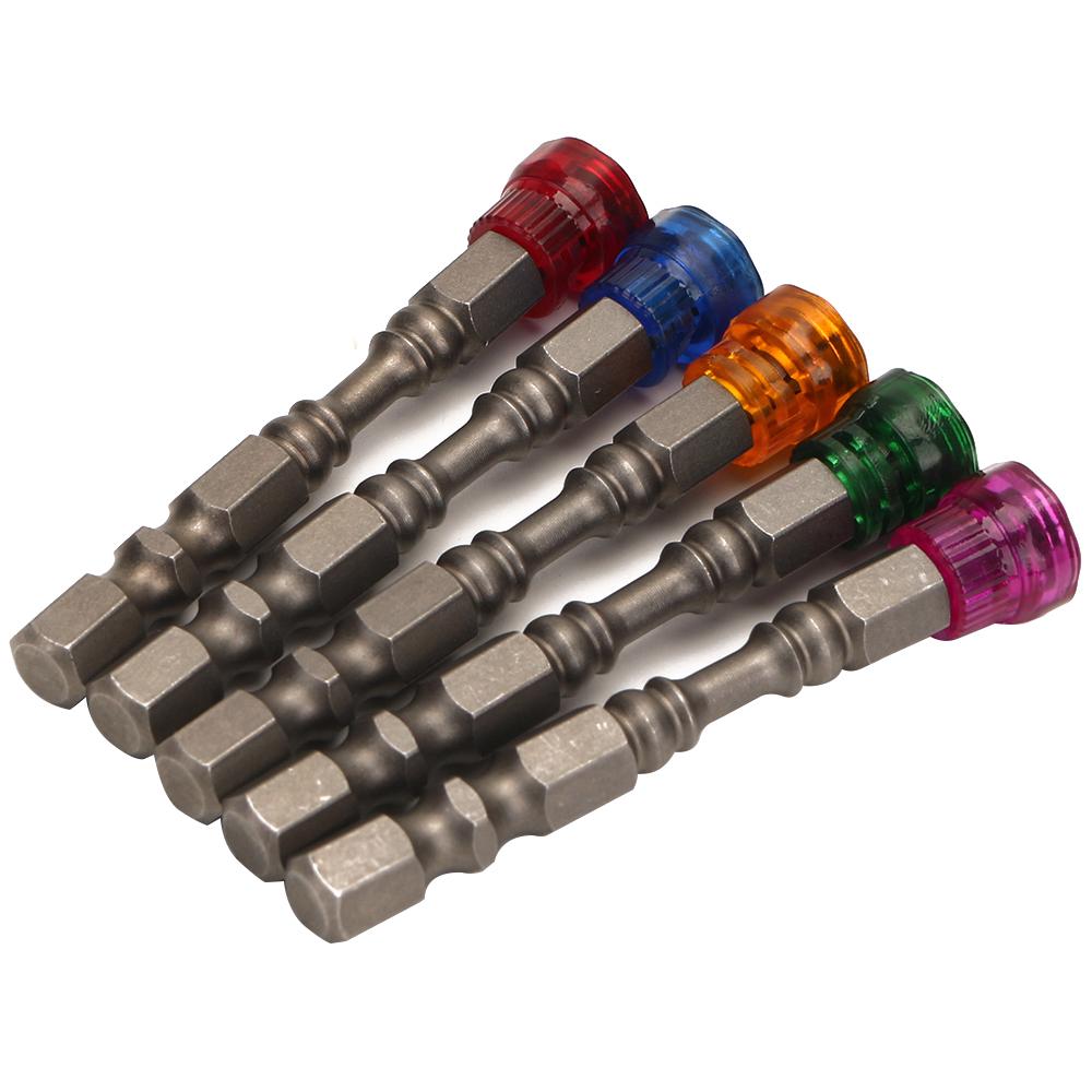 Buy 5pcs Magnetic Screw Driver Bit 65mm Screwdriver Bits Drill Set S2 ...