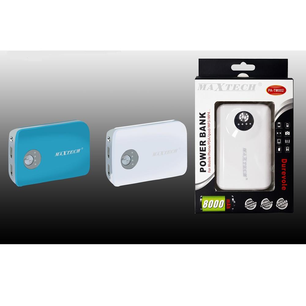 Buy Maxtech Power Bank Battery 8000mah Charging Smartphone Ipod Mp3 Mp4 ...