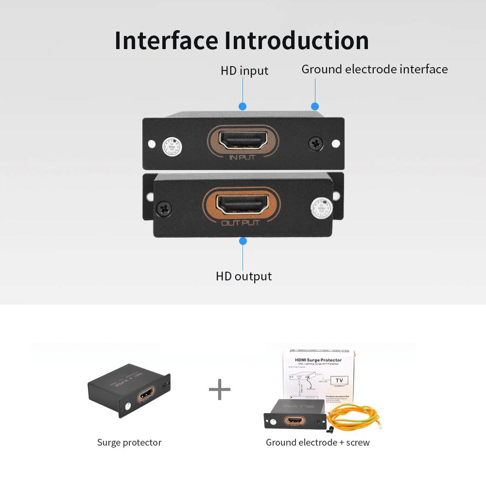 Buy HD Surge Protector Mini Portable Protector 4K 3D for ESD and Surge ...