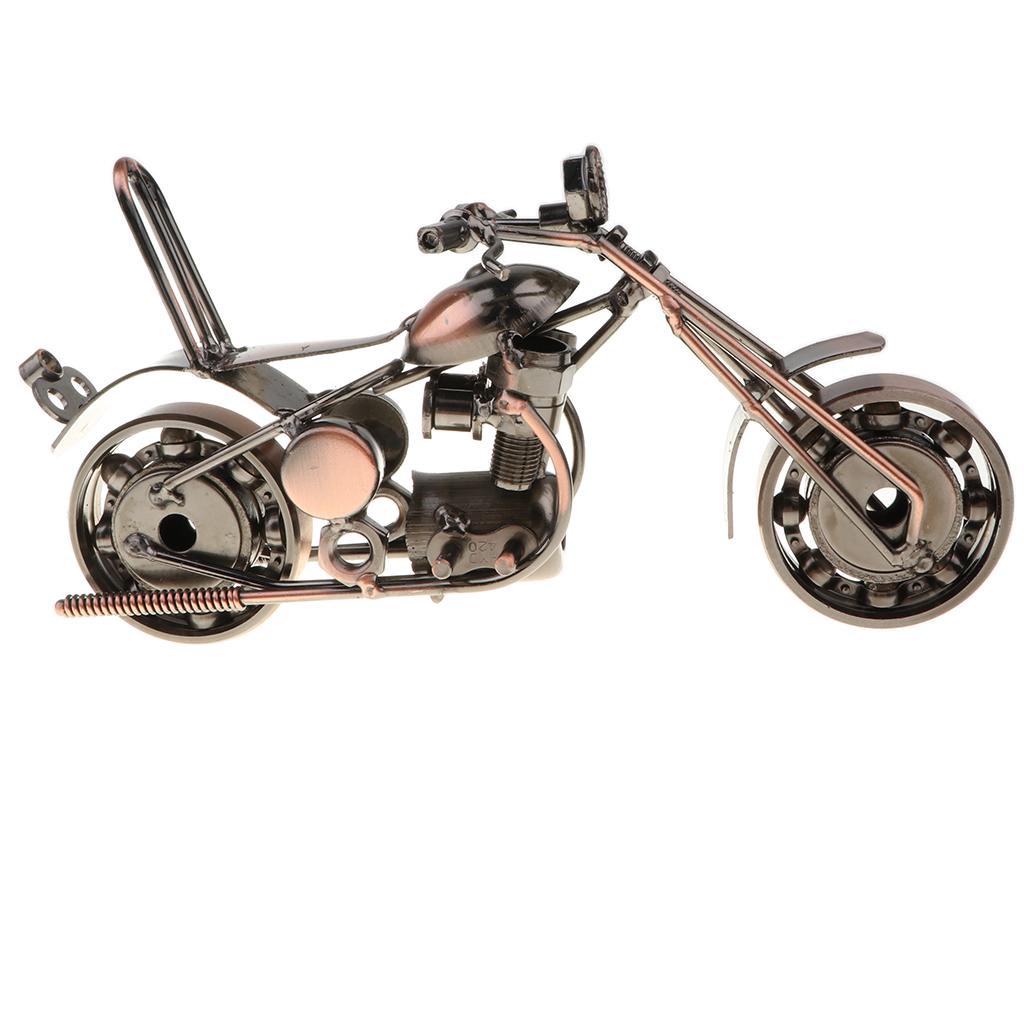 Buy Oldfashioned Motorcycle Motorbike Model Metalcraft Home Decor ...