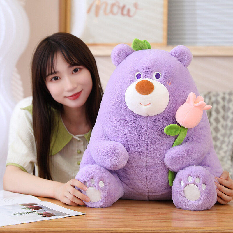 Buy Douyin new sitting flower bear plush toy bear doll Tanabata ...