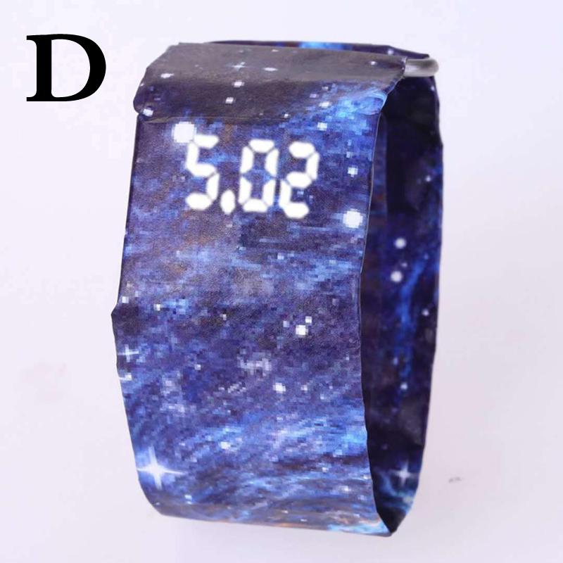 Unisex Paper Watch LED Waterproof Wearproof Clock Tyvek Paper Strap ...