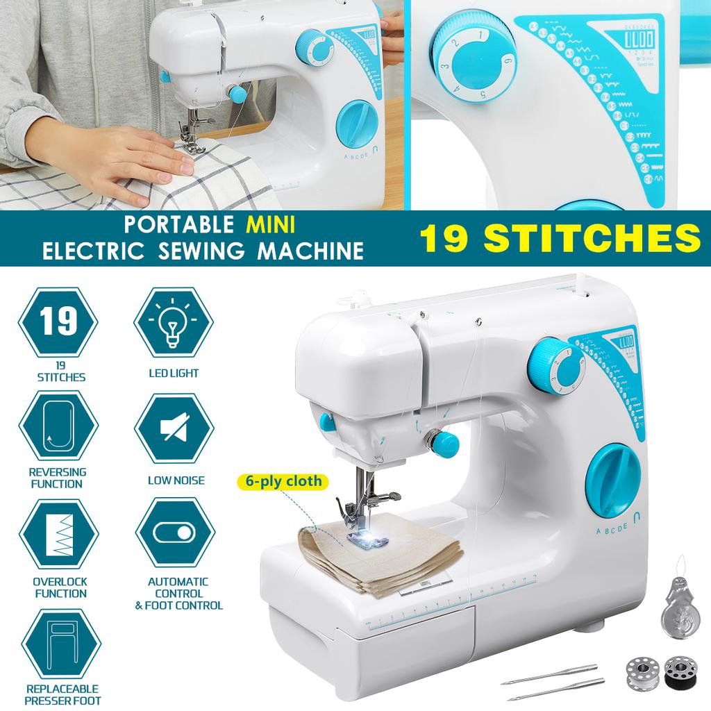 Buy 13 IN 1Mini Sewing Machine Multifunction Mini Automatic Dual Speed ...