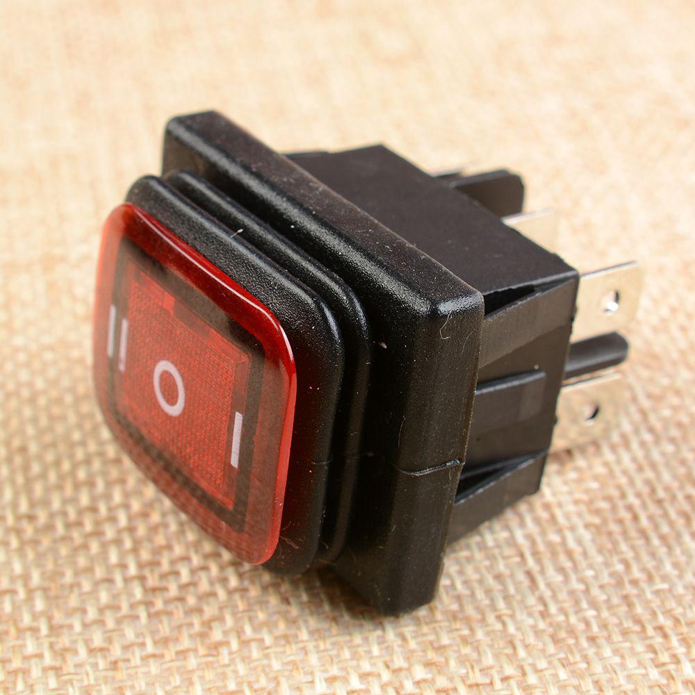 Buy 16A 250V Lighted 6 Pin Car Boat Rocker Switch 3 Position Switch ON ...