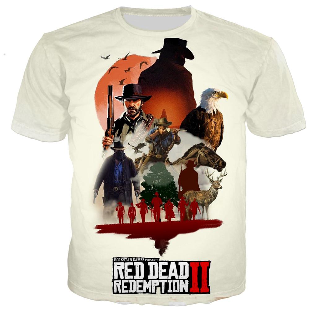 Game Red Dead Redemption 3d Printed T -Shirt Men /Women New Summer ...