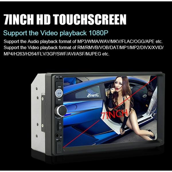 Buy 2 din Car Multimedia Player Audio Stereo radio 7 HD MP5 Touch ...