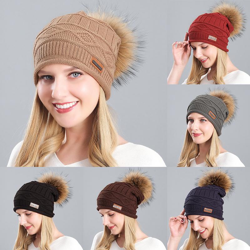 Buy 12Colors Hedging Cap Winter Beanie Women Fashion Knitted Hat ...