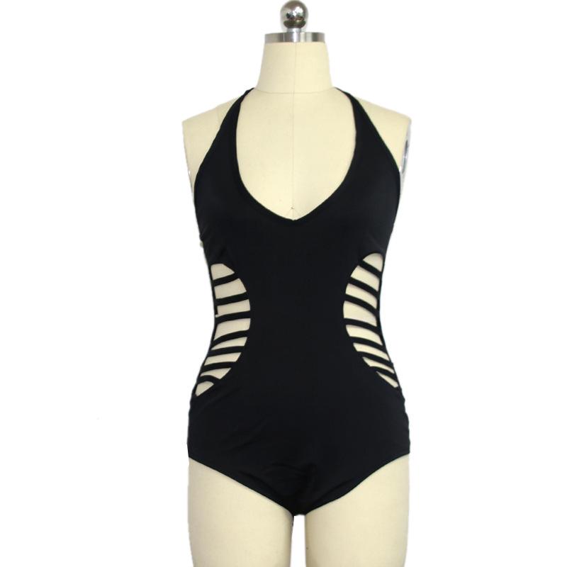 Buy Hanging Neck Bathing Swim Suits Back Cross Straps Swimsuit Women ...