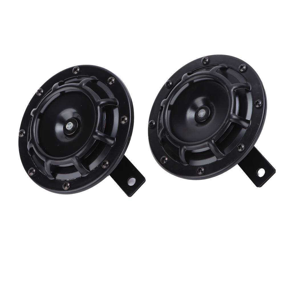 Buy Pair 120mm 115DB Snail Horn Universal Black for Car Motorcycle ...
