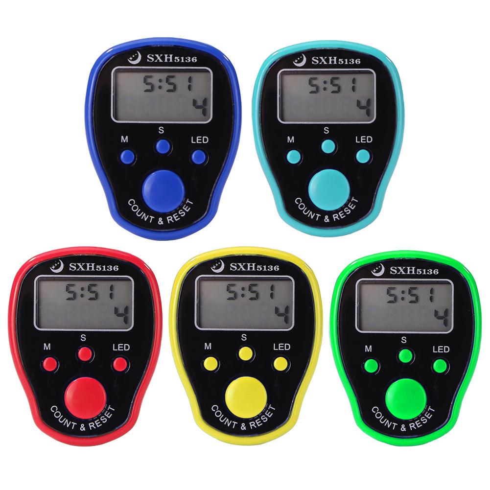 Buy Plastic Stitch Marker Row Finger Ring Counter LED Electronic Tally ...