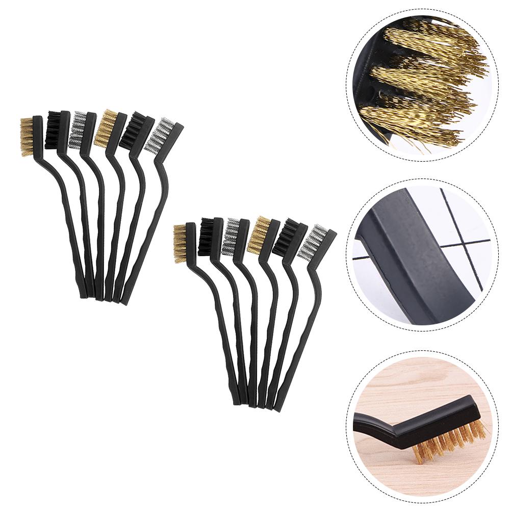Buy 12pcs Practical Scratch Brushes Durable Wire Brushes Cleaning ...