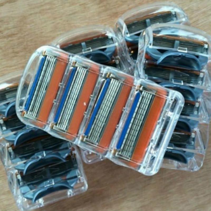 Buy Fashion 4pcs/lot 5 Layer Blades Men's Face Shaving Razor Shaver ...