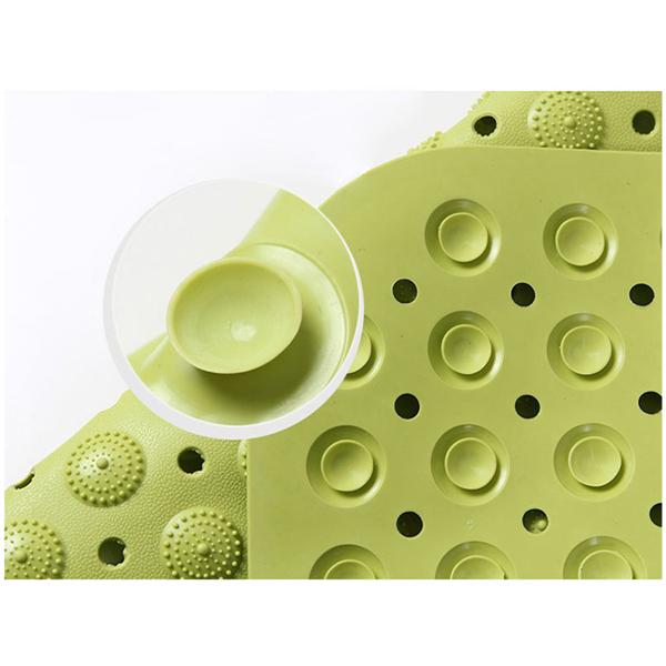 Buy 48x48cm Bath Mat TPR Rubber Non-slip PVC Pad with Dots Bath Mat ...