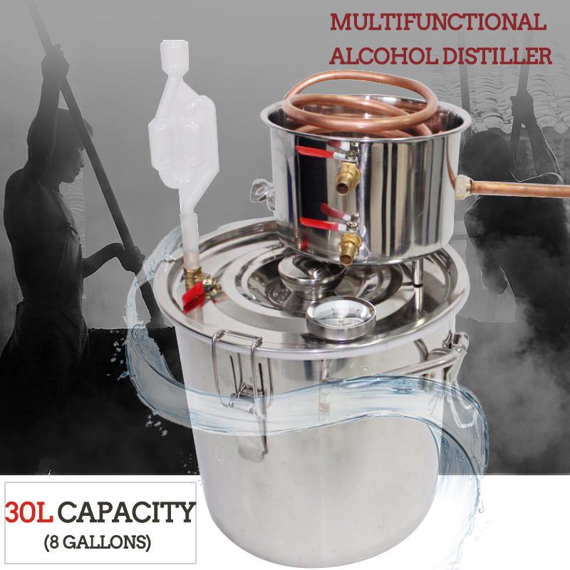 35L Wine Beer Alcohol Distiller Alcohol Brewing Kit Home Distiller ...