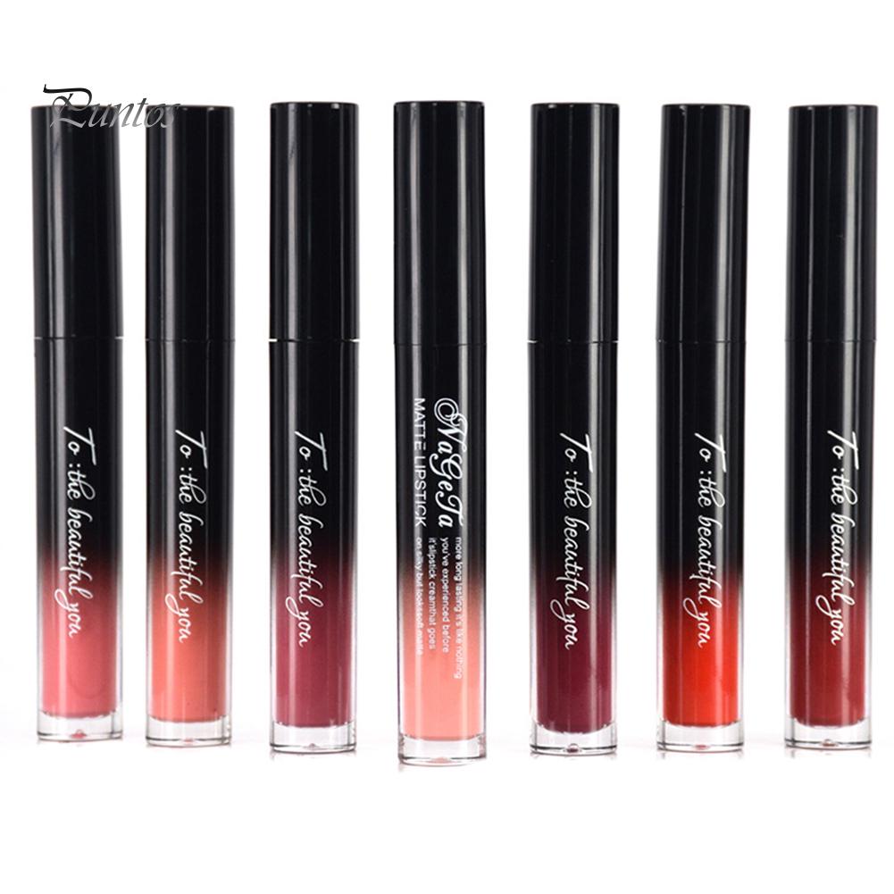 Buy Puntos Non Sticky Moisturizing NAGETA 7Pcs Matte Mist Velvet Lip ...