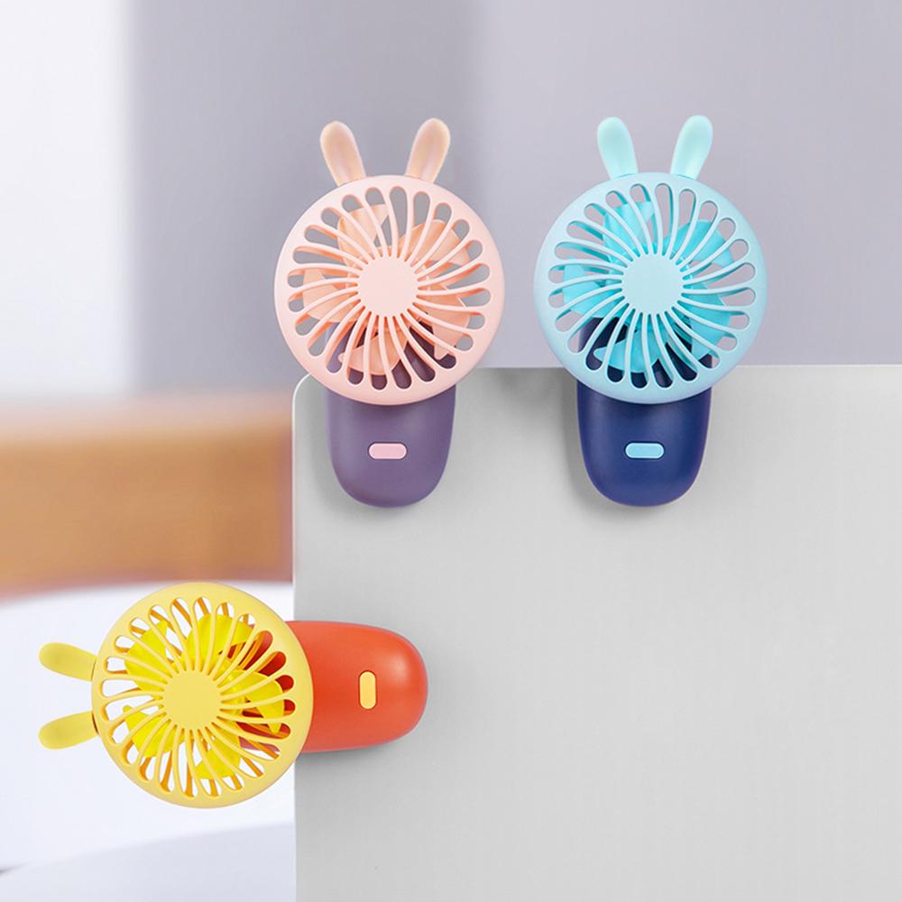 Buy Fan Usb Handheld Small Cartoon Electric Fan Bedside Can Clip Ultra ...