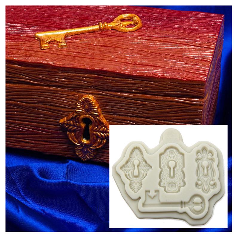 Cheap Locks & Key Molds Fondant Cake Silicone Molds Sugarcrafts ...